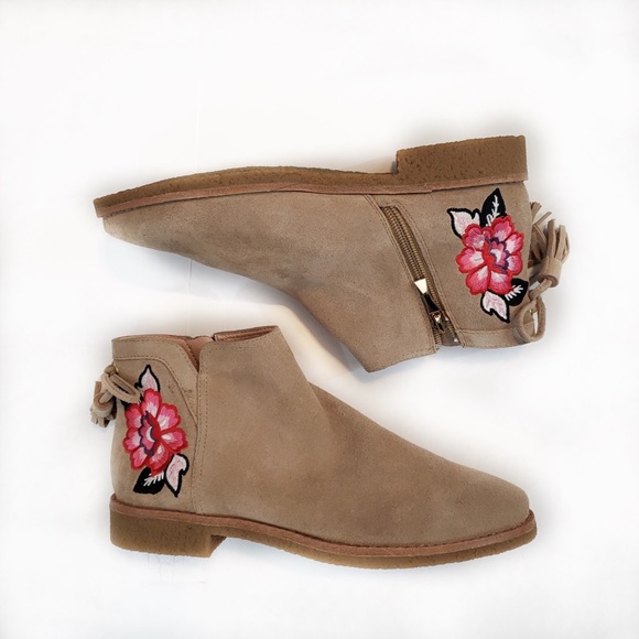 kate spade | Shoes | Kate Spade Bellville Floral Suede Booties | Poshmark
